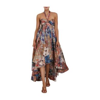Zimmermann Seiden-Halter-Maxikleid - - Dresses - Damen - Mehrfarbig - XS