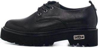 Cult Femme, Chaussures, Noir, Taille: 39 EU Élégantes Chaussures Oxford à lacets