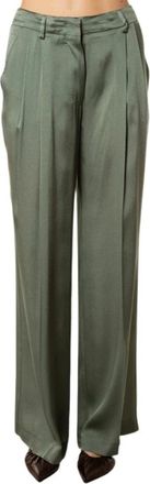 Semicouture Femme, Pantalons, Vert, Taille: 38 FR Pantalone Jasone