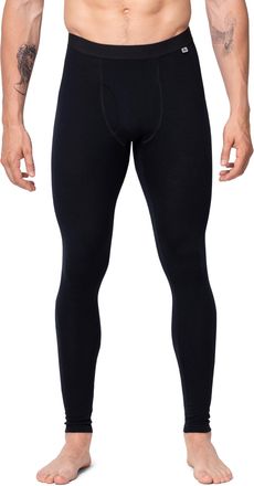 Danish Endurance Merino Funktionshose Herren, Premium Unterw&auml;sche, Lange Unterhose, Temperaturregulierend, Mit Eingriff oder ohne Schwarz 3XL