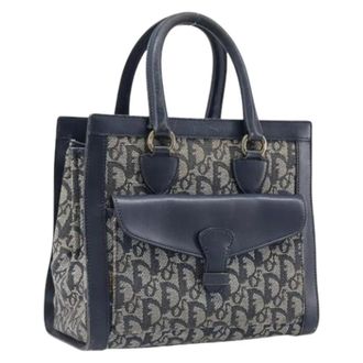 Dior Pre-owned Toile sacs-dior - Femme - Pre-owned - Bleu - Taille: ONE Size