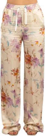 Herno Femme, Pantalons, Multicolore, Taille: 42 FR Pantalon &agrave; Imprim&eacute; Floral