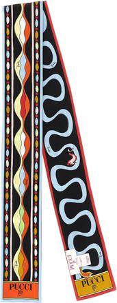 Emilio Pucci Silk Twill Print Scarf - Black