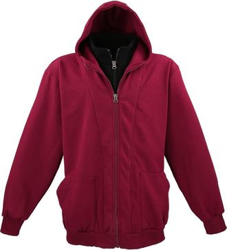 Lavecchia &Uuml;bergr&ouml;&szlig;en Kapuzenpullover Kapuzenjacke Hoodie Sweatshirt Pullover Herren Sweatjacke LV-109 (Bordeaux/Schwarz, 4XL)