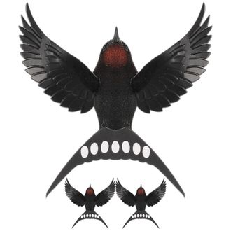 Hemobllo 3 St&uuml;ck K&uuml;nstliche Schwalben aus Schaumstoff und Kunststoff Realistische Vogel Wanddekoration f&uuml;r Bauernhaus Leichtes Wandornament zum Aufh&auml;ngen