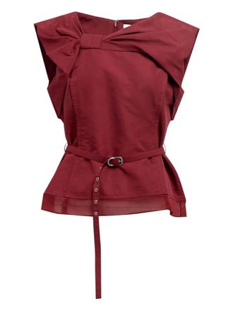 3.1 Phillip Lim Oberteil mit Schleife - Rot