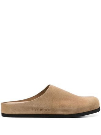 Common Projects mules en daim - Marron