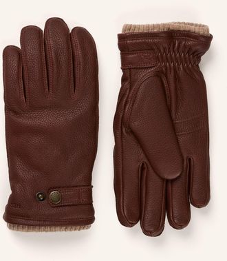 Hestra Lederhandschuhe Utsj&ouml; braun