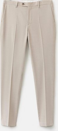 Mango Pantalon costume Mil&aacute;n slim-fit beige - Homme - 38 - MANGO MAN