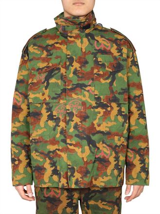 Off-white Padded Cotton Jacket - Green