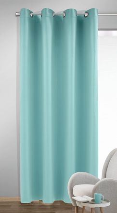 HOME MAISON Albani Deko-Ösenschal DimOut/Mia eisblau / 245x140 cm, Polyester, 245x140cm