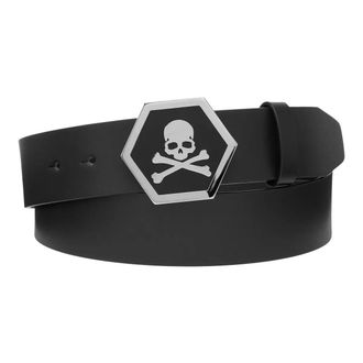 Philipp Plein G&uuml;rtel - G&uuml;rtel Skull - Gr. 100 - in Schwarz - f&uuml;r Damen