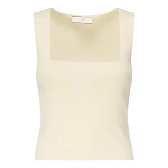 Akep Femme, Tops, Beige, Taille: 38 FR Pull en Viscose Blanc Fabriqué en Italie