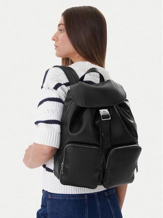 Calvin Klein Rucksack Webbing Strap Flap LV04F3590G Schwarz