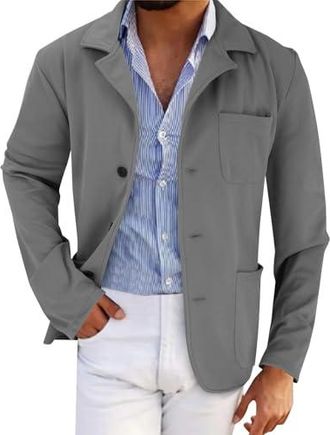 Generic T-shirt noir &agrave; col en V pour homme - T-shirt &agrave; manches longues - Polo tendance d&eacute;contract&eacute; - Chemises formelles en coton - T-shirt long en coton - T-s