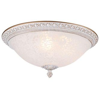 Maytoni Maytoni - Pascal Flush Bowl Deckenlampe Weiß mit Gold, 3 Licht, E27