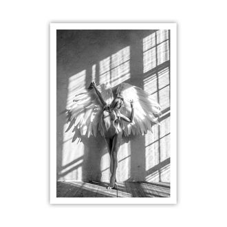 Arttor Poster ohne Rahmen Deko 70x100cm Fl&uuml;gel Frau Tanz Wandposter Art Prints Wanddeko Bild Wand Kunstdruck Wandbilder Dekoration Wohnzimmer Schlafzimmer K&uuml;