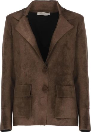 D.exterior Wollmischungs-Blazer - - Jackets - Damen - Braun - M