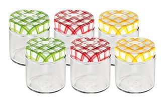 Tescoma Einkochgl&auml;ser TESCOMA DELLA CASA 125 ml, 6 St, Trasparente/Tappo Multicolore