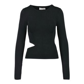 Calvin Klein Jeans Femme, Tops, Noir, Taille: 38 FR Haut &agrave; Manches Longues