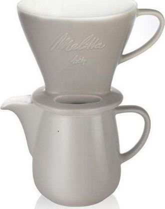 MELITTA Ensemble de pr&eacute;paration de caf&eacute; gris pastel 600 ml