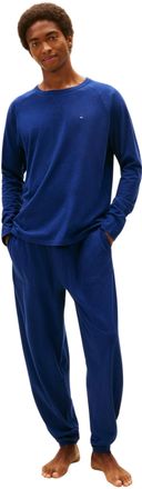 Tommy Hilfiger Herren Pyjama-Set Jersey Pj Set Cuffed Lang, Blau (Preppy Navy), XXL