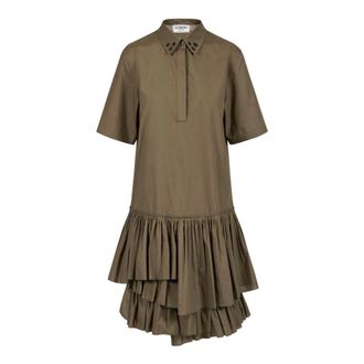 Iceberg Femme, Robes, Vert, Taille: 38 FR New Shape Short-Sleeved Dress