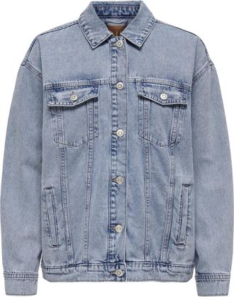 Only Carmakoma Only Carmakoma Damen Carocean L/S Oversize JKT DNM Noos, Light Blue Denim, Numeric_48