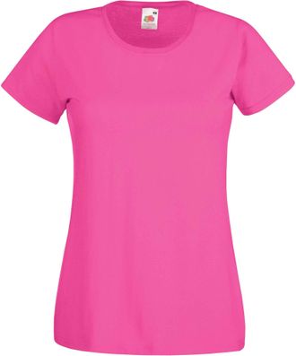 Fruit Of The Loom Damen Lady-Fit T-Shirt Gr&ouml;&szlig;en - Shirtarena B&uuml;ndel, Farbe:violett, Gr&ouml;&szlig;e:XL