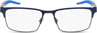 Nike lunettes de vue à monture rectangulaire - Bleu