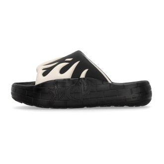 Acupuncture Flame Shape Slide Hausschuhe Wei&szlig;/Schwarz - - Shoes - Herren - Mehrfarbig - 39 EU