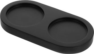 DOITOOL Holz Tablett Pfefferm&uuml;hlen Untersetzer Stabil Rutschfest K&uuml;chen Gew&uuml;rzm&uuml;hle Ablage f&uuml;r Gew&uuml;rzbeh&auml;lter und Pfefferstreuer