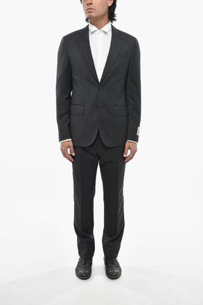 Corneliani CC COLLECTION Anzug Aus Schurwolle Mit Klassischem Revers Corneliani