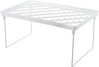 BESPORTBLE Faltbarer Kosmetik Organizer Ablage Regal aus Metall Multifunktionaler Aufbewahrungshalter für Badezimmer Schlafzimmer Küche Platzsparend Robust Umwel
