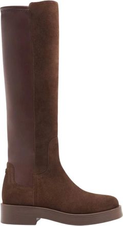 Casadei Femme, Chaussures, Brun, Taille: 39 EU Charlie Stretch Suede Bottes