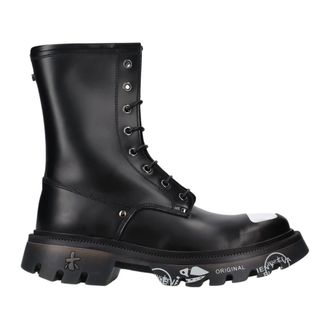 Premiata Femme, Chaussures, Noir, Taille: 38 EU Brixtond 461 Lace-up Bottes