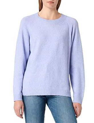 Vero Moda Vero Moda Vmdoffy Ls Blouse &agrave; col Rond GA Noos pour Femme, Jacaranda/D&eacute;tail : m&eacute;lang&eacute;, S