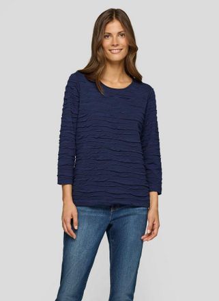 Rabe 3/4-Arm-Shirt mit Struktur Muster
