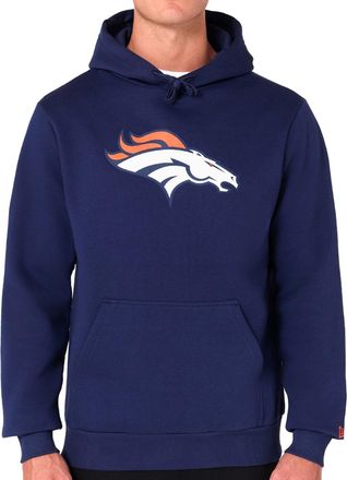 New Era Denver Broncos NFL Team Logo Hoody Blau Kapuzenpullover - XXL