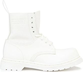 Maison Margiela Stiefel - Leather Ankle Boots With Lace-Up Design - Gr. 36 (EU) - in Weiß - für Damen