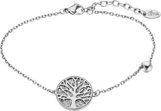 Lotus Armband für Damen aus Edelstahl in der Farbe Silber, Durchmesser: 20 cm, LS2225-2/1