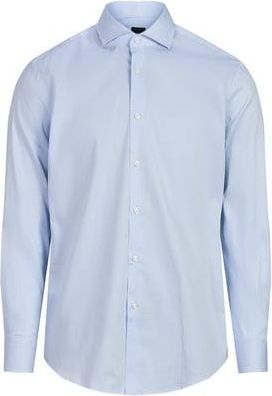 HUGO BOSS Chemise slim &agrave; rayures en coton m&eacute;lang&eacute;