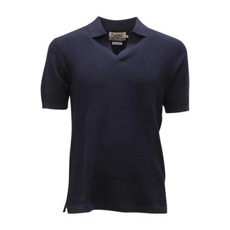MC2 Saint Barth Sloan Waffle Cotton - Homme - Tops - Bleu - Taille: L