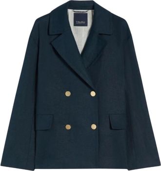 Max Mara Femme, Vestes, Bleu, Taille: 46 FR Blazers