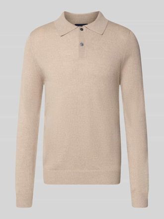Christian Berg Regular Fit Poloshirt aus Woll-Mix