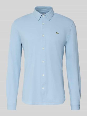 Lacoste Slim Fit Freizeithemd aus reiner Baumwolle