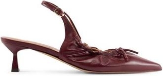 Bobbies Slingbacks &agrave; talons Gigi en cuir dagneau
