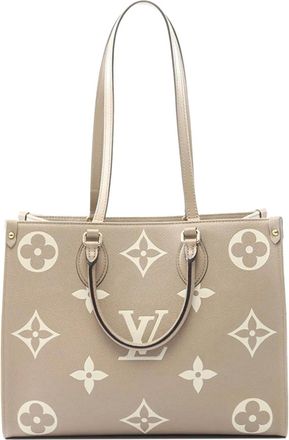 Louis Vuitton 2021-2025 Bicolor Monogram Empreinte Giant Onthego MM satchel - Braun