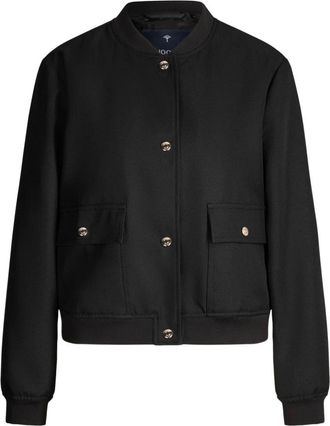 Joop Femme, Vestes, Noir, Taille: 38 FR Blouson avec Bordure &Eacute;lastique et D&eacute;tails Dor&eacute;s