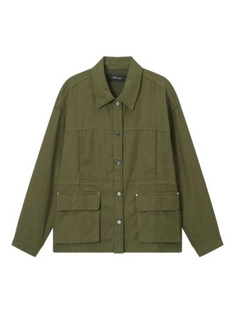 Tout à Coup veste à double poches au col - Vert